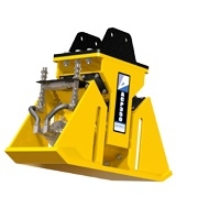 Plaque vibrante hydraulique Arrowhead ACP350 pelle 2.5-5T